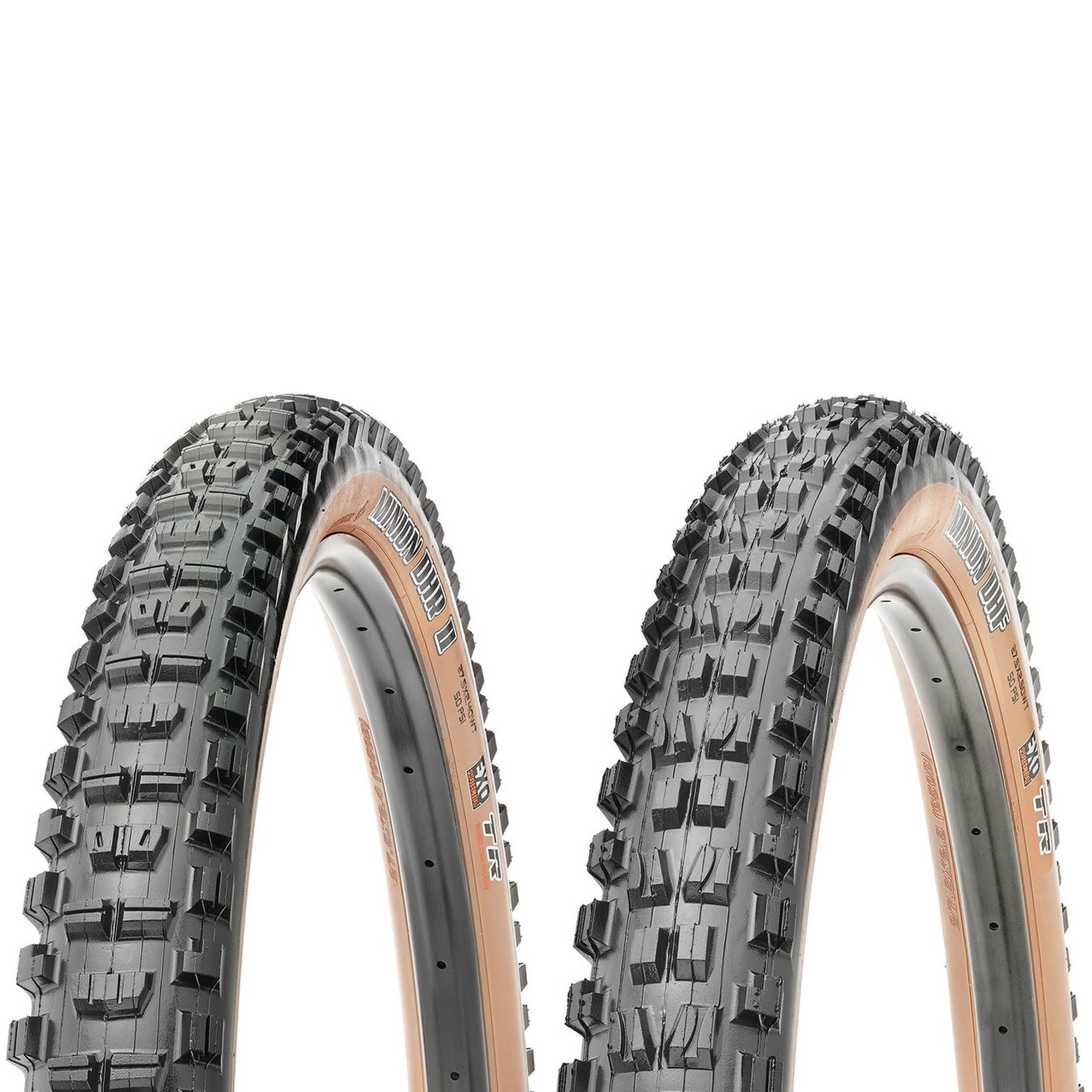 Maxxis Minion DHR II / DHF 27.5" WT TR EXO Skinwall Tires (Set of 2 ...